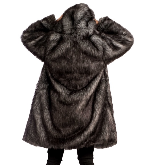 FURROCIOUS FURR | Jackets & Coats | Furrocious Furr Mens Faux Fur Gray ...